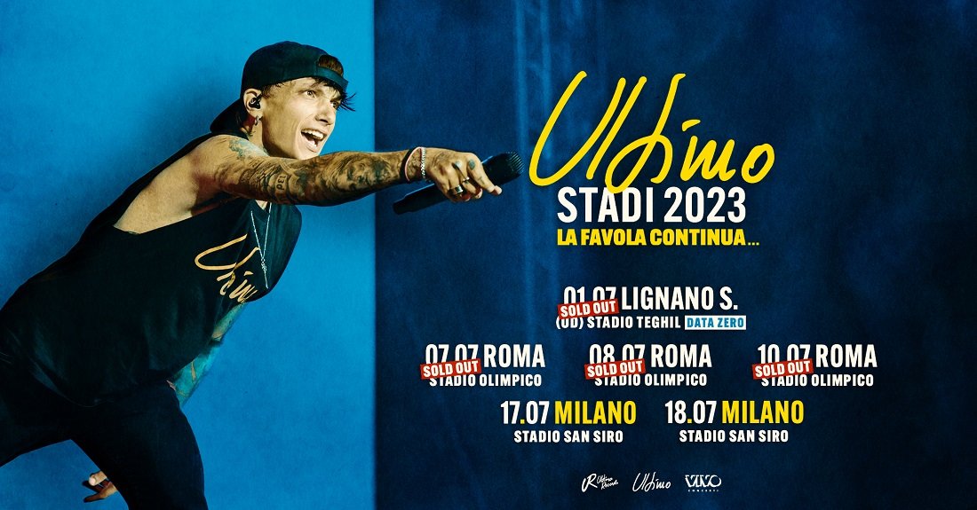 Biglietti ULTIMO - Stadi 2023 - Clappit